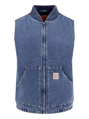 LEVI'S Padded Denim Vest - Blue