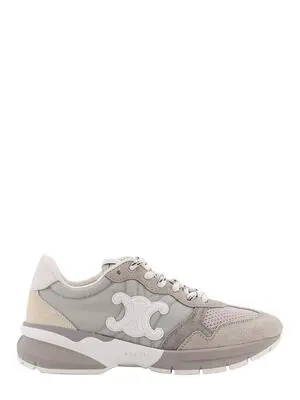 Celine Trio Lace Up Sneakers - Grey