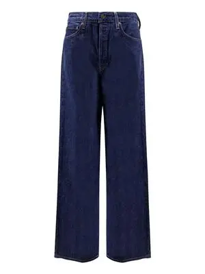AGOLDE Dame Regenerative Cotton High Rise Wide Leg Jeans - Blue