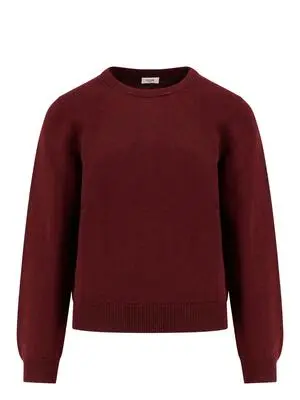 Celine Cachemire Sweater With Logo - Red
