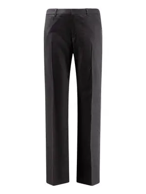 Celine Pinstripe Wool Trousers - Grey