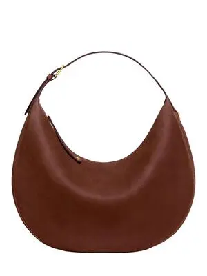 Celine Large Leather Shoulder Bag - Brown