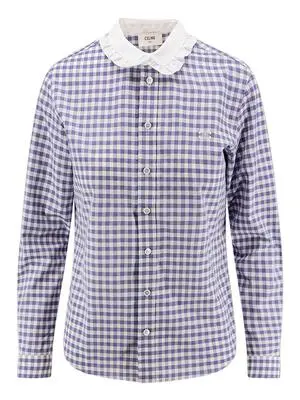 Celine Vichy Cotton Shirt - Blue
