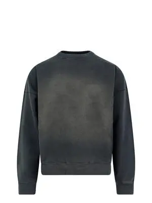 GOLDEN GOOSE Martin Distressed Cotton Sweatshirt - Grey