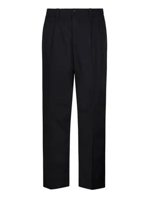 GOLDEN GOOSE Isiah Virgin Wool Trousers - Black