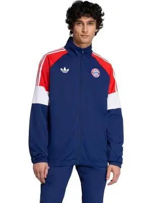 Adidas Fc Bayern Munich Lfstlr Track Top - Dark Blue / Red / White