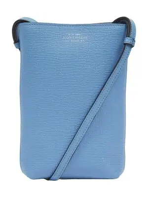 Smythson Leather Day Pouch - Blue