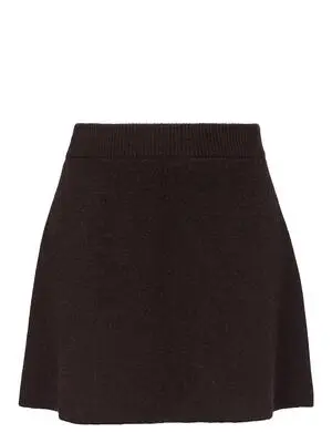 LISA YANG Skirt Clare Cashmere - Dark Brown