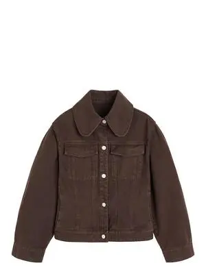BY MALENE BIRGER Villies Organic Cotton Denim Jacket - Chocolate Chip