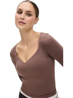 ELASTIQUE ATHLETICS Iconic 3/4 Sleeve Top - Cappuccino
