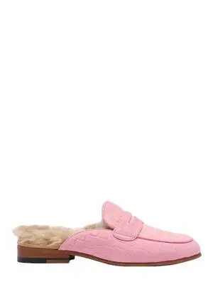 MARC NOLAN Ms. Del Mar Loafer Mule - Pink Croc