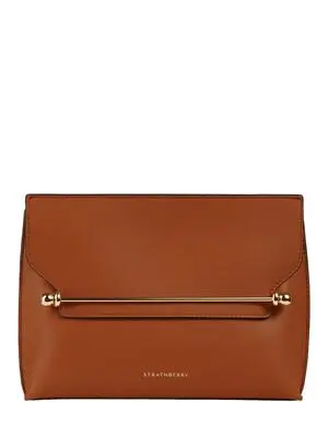 Strathberry Stylist Leather Shoulder Bag - Chestnut