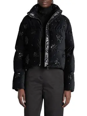 MONCLER Nelles Embellished Down Jacket