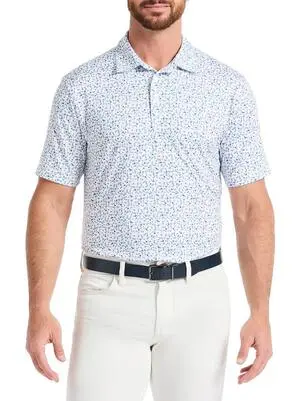 Robert Graham Dayton Short Sleeve Performance Polo - White