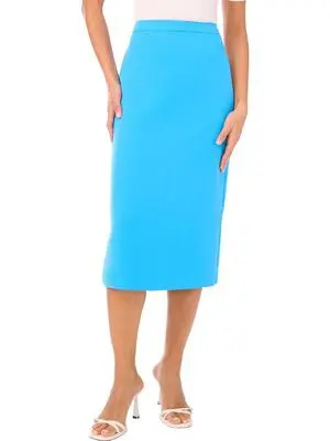 CECE DUPRAZ Slim Midi Skirt - Blue Spritz