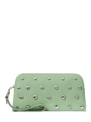 Kate Spade New York Halo Studded Leather Wristlet - Crisp Sage