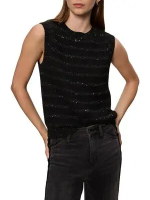 Sanctuary Shine Sleeveless Sweater - Black/multi