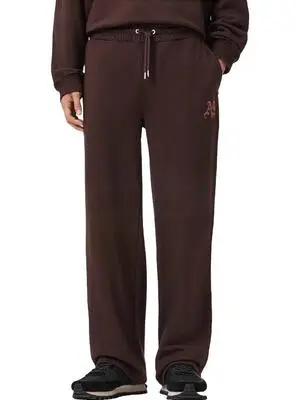 ALLSAINTS Icon Embroidered Sweatpants - Plum Brown