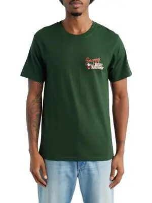 THE FORECAST AGENCY Peanuts® Luxury Outerwear Graphic T-shirt - Forest