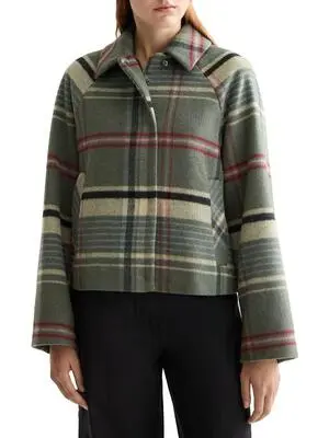 Scotch & Soda Boxy Shirt Jacket - Thyme Check