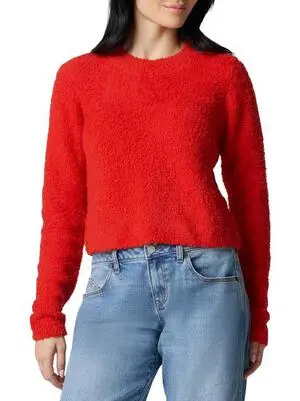 FLORENCE BY MILLS Crop Crewneck Sweater - Scarlet