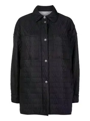 Valentino Garavani Chevron-quilt Jacket - Black