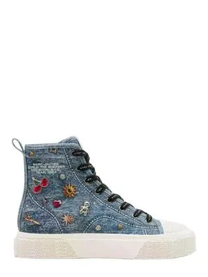 Marc Jacobs Charms Denim High-top Sneakers - Blue