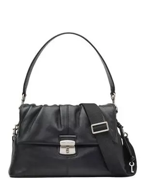 Marc Jacobs Cristina Ruched Shoulder Bag - Black