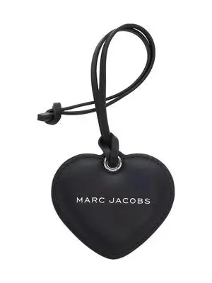 Marc Jacobs Heart Mirror Leather Bag Charm - Black