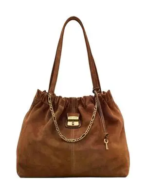 Marc Jacobs Tote Bag With Chain And Key Charm - Brown