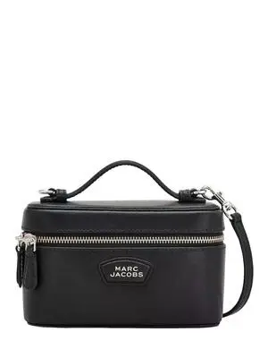 Marc Jacobs The E/w Vanity Leather Crossbody Bag - Black