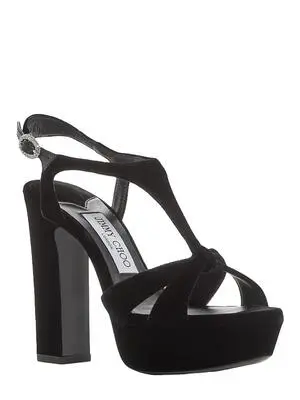 JIMMY CHOO Kesia 120 Platform Sandals - Black