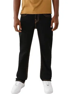 True Religion Ricky Super T Straight Fit Jeans - Sb Black