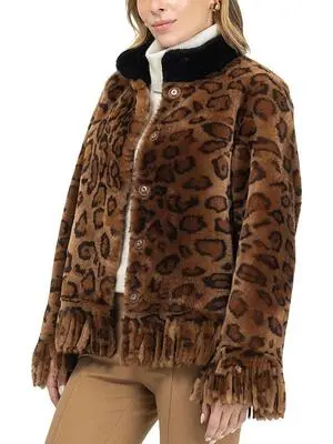 Gorski Shearling Lamb Jacket With Fringe - Lprd/black