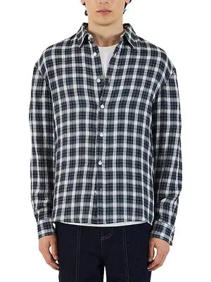KROST Kenmare Flannel Shirt - Dark Navy