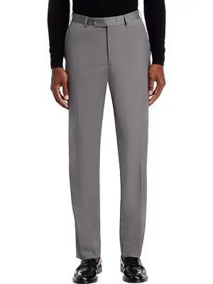 Bloomingdale'S Regular Fit Dress Pants - Light Gray