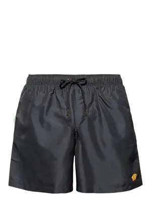 Versace Mid-length Swim Shorts - Black