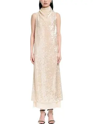 Altuzarra Noor Silk Maxi Dress - Macadamia