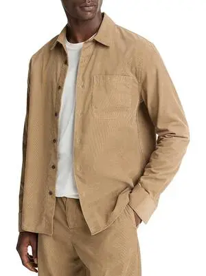 Vince Long Sleeve Button Front Corduroy Shirt - Teton