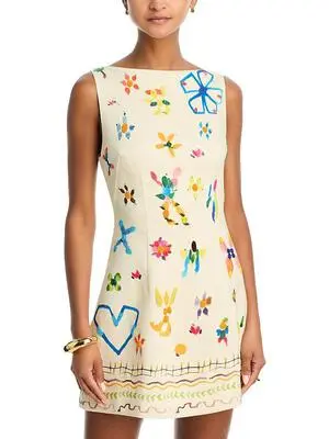 ALEMAIS Sidi Beaded Mini Dress
