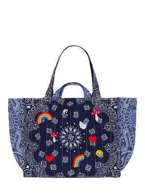 CALL IT BY YOUR NAME Maxi Cabas Bandana Tote - Navy
