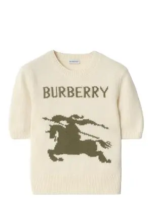 Burberry Wool Cashmere Top Ceramic White