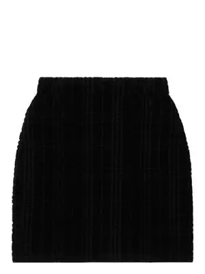 Burberry Wool Blend Mini Skirt - Black
