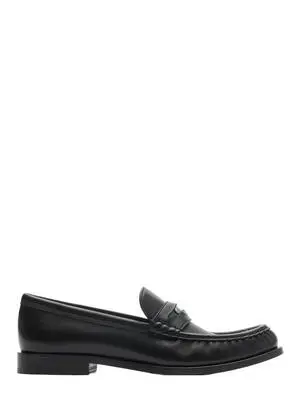 Burberry Leather Cadet Loafers - Black