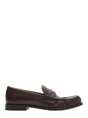 Burberry Leather Cadet Loafers - Treacle Brown