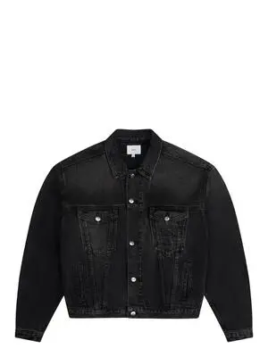 Rhude Buttoned Denim Jacket - Black