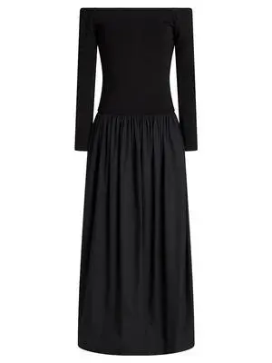 ESSE STUDIOS Off-the-shoulder Maxi Dress - Black
