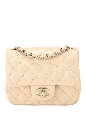CHANEL Lambskin Square Flap Mini