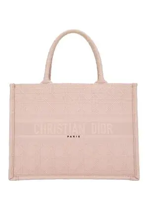 Dior Embroidered Book Tote Medium Pink