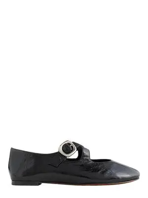 Madewell Remy Crisscross Mary Jane Flat - True Black